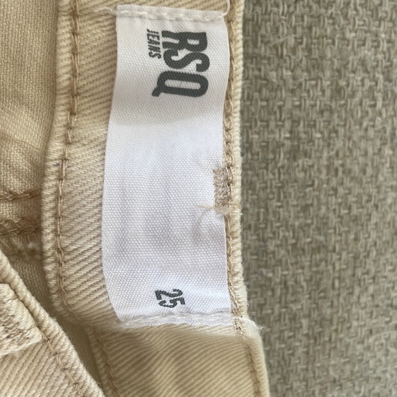 RSQ | Shorts | Jean Shorts Rsq Size 25 Cream Colored | Poshmark